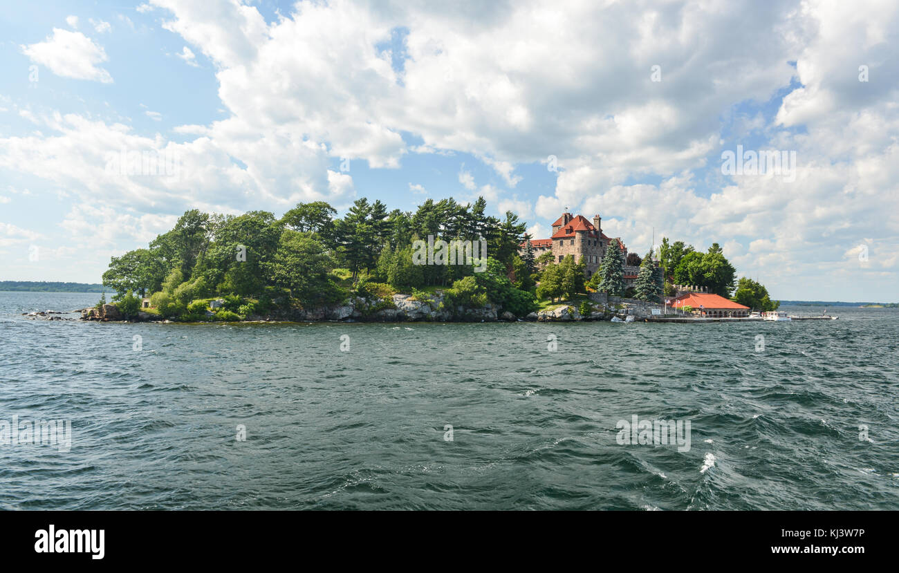 Singer Castle located on Dark Island in the St. Lawrence Seaway, New ...