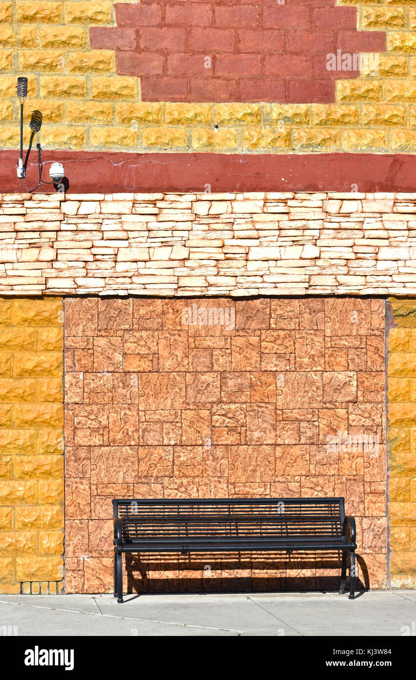 Old beautiful brickwork in the Historic District of Oak Harbor. An ...