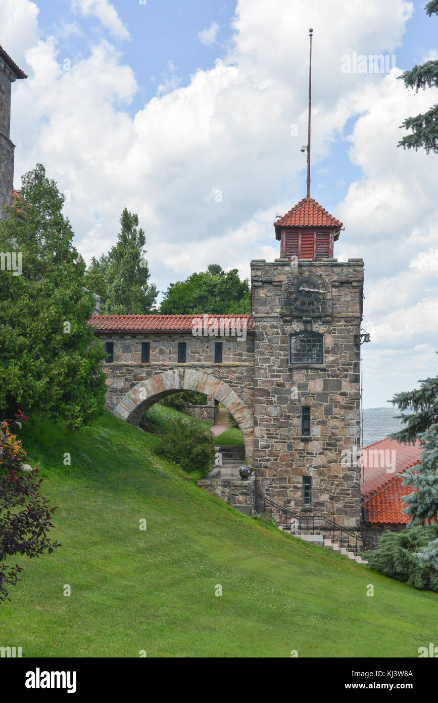 Singer Castle located on Dark Island in the St. Lawrence Seaway, New ...