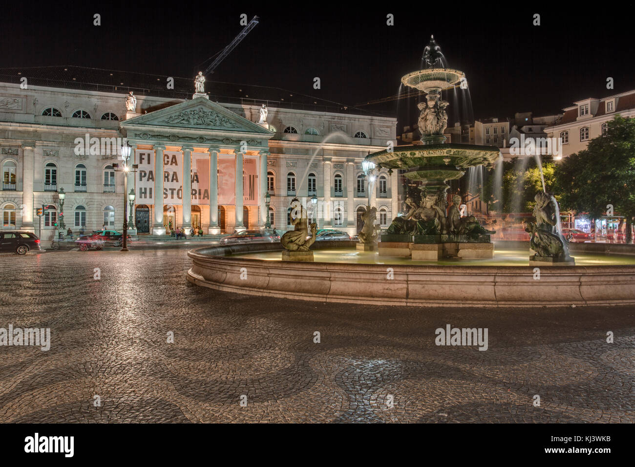 Dom pedro iv square hi-res stock photography and images - Alamy