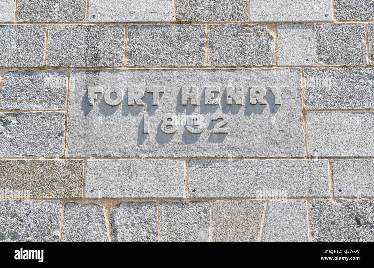 Fort Henry, 1832 Brick. Entrance to Fort Henry National Historic Site ...