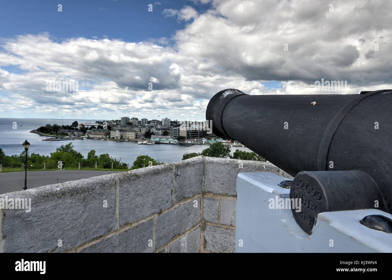 Fort Henry National Historic Site cannon in Kingston, Ontario. It ...