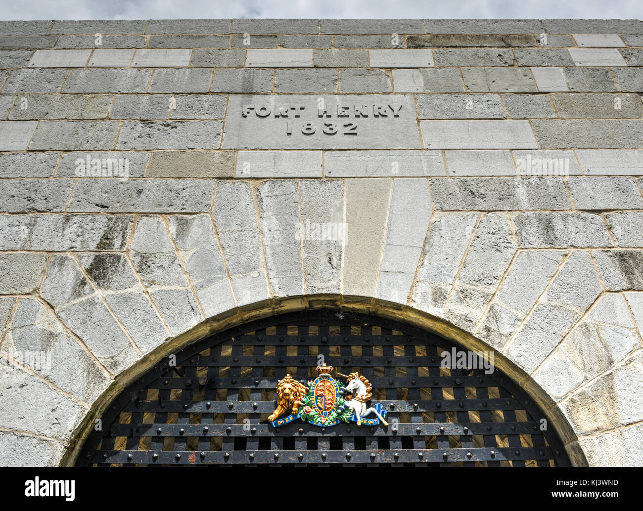 Fort Henry, 1832 Brick. Entrance to Fort Henry National Historic Site ...
