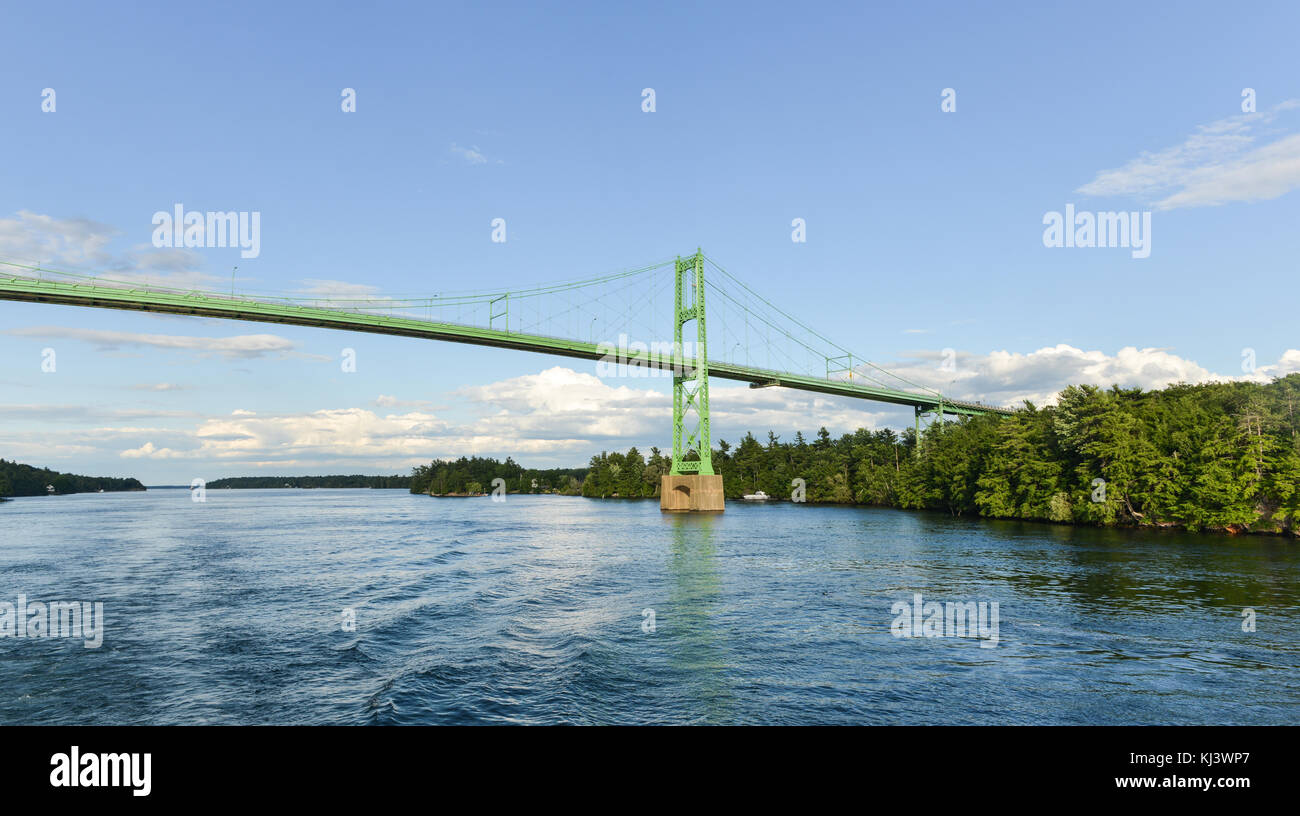 The Thousand Islands Bridge. An international bridge system constructed ...