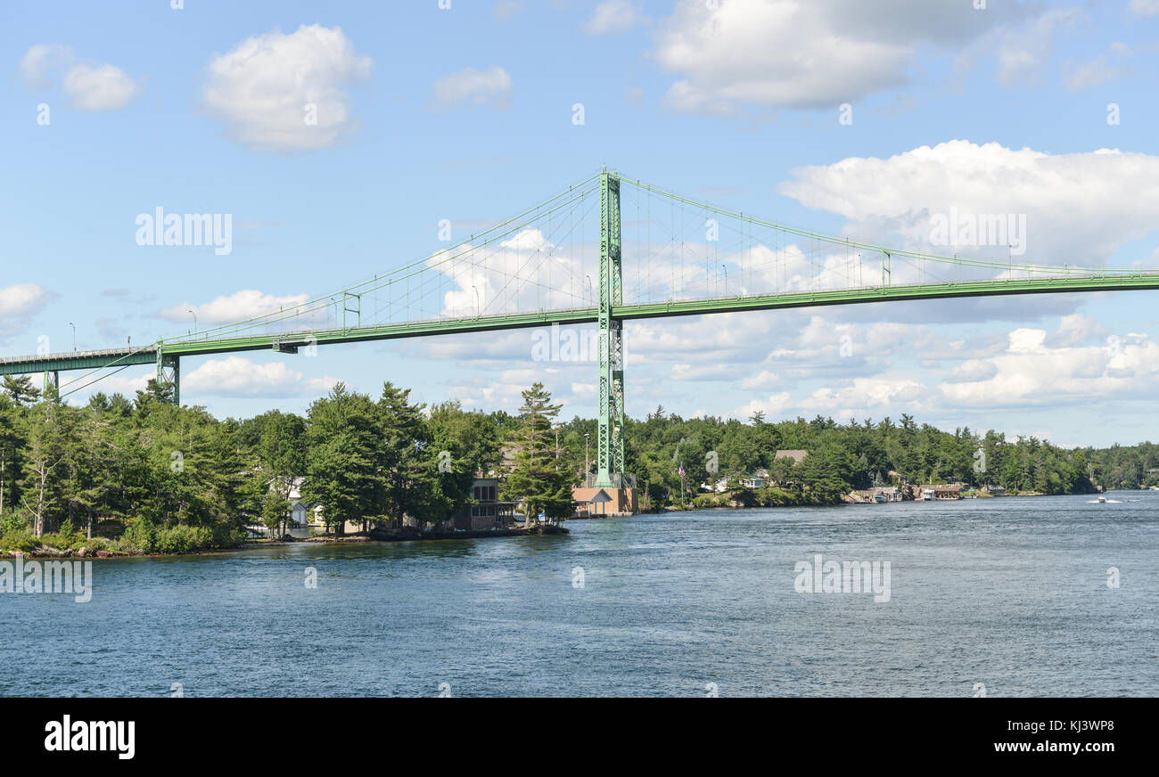 The Thousand Islands Bridge. An international bridge system constructed ...