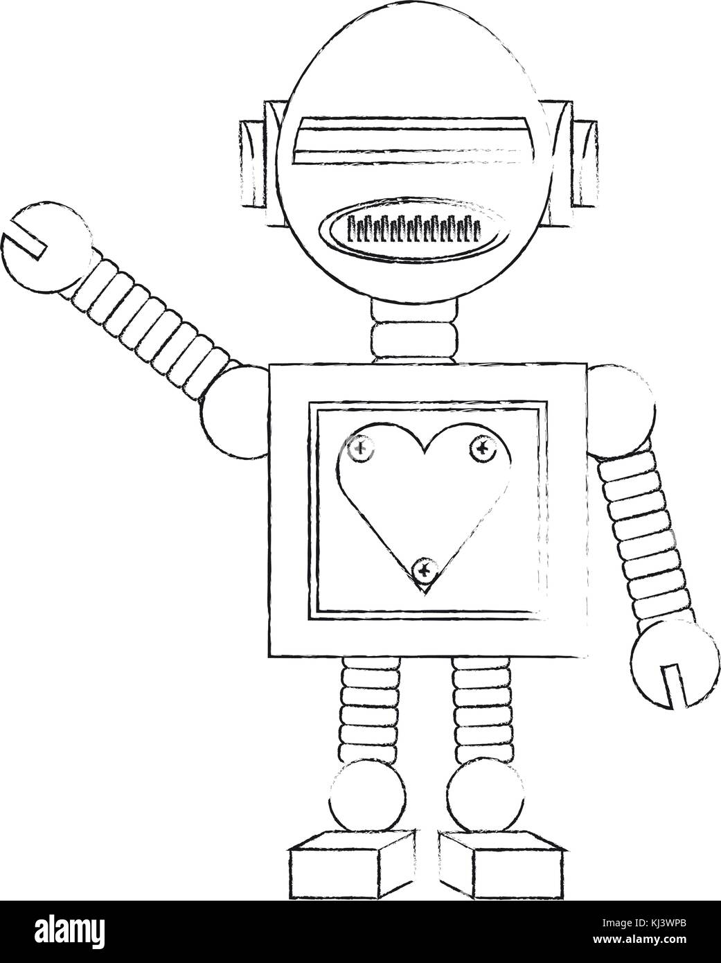 cartoon robot icon Stock Vector Image & Art - Alamy