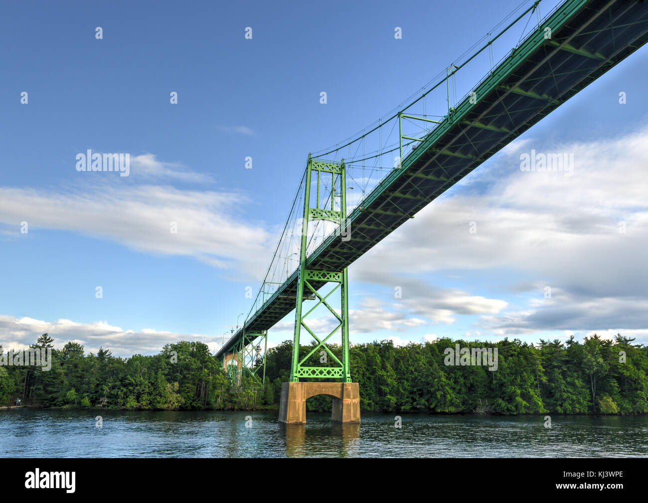 The Thousand Islands Bridge. An international bridge system constructed ...