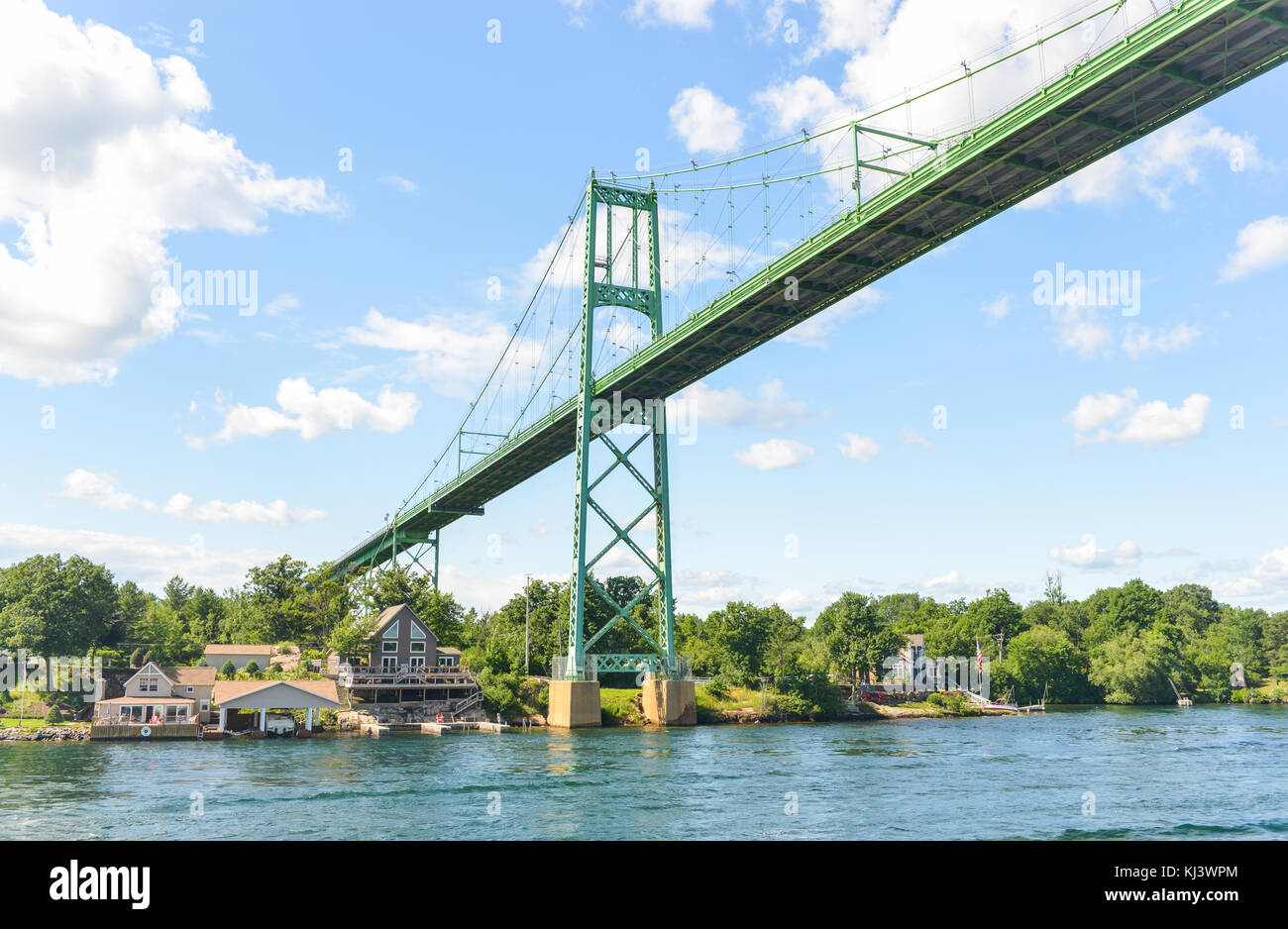 The Thousand Islands Bridge. An international bridge system constructed ...