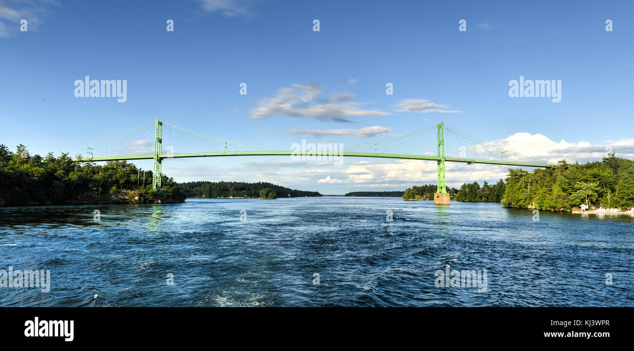 The Thousand Islands Bridge. An international bridge system constructed ...