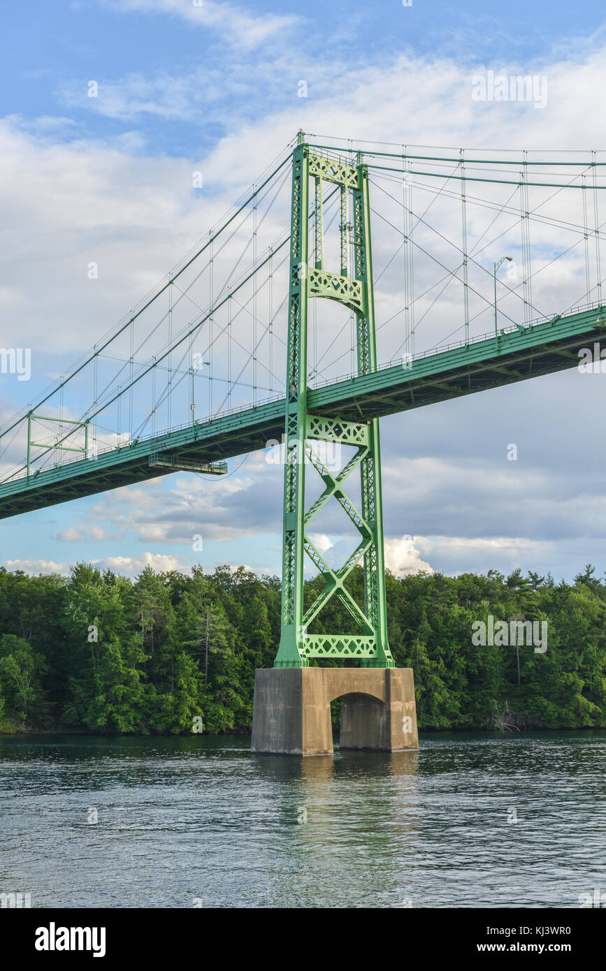 The Thousand Islands Bridge. An international bridge system constructed ...