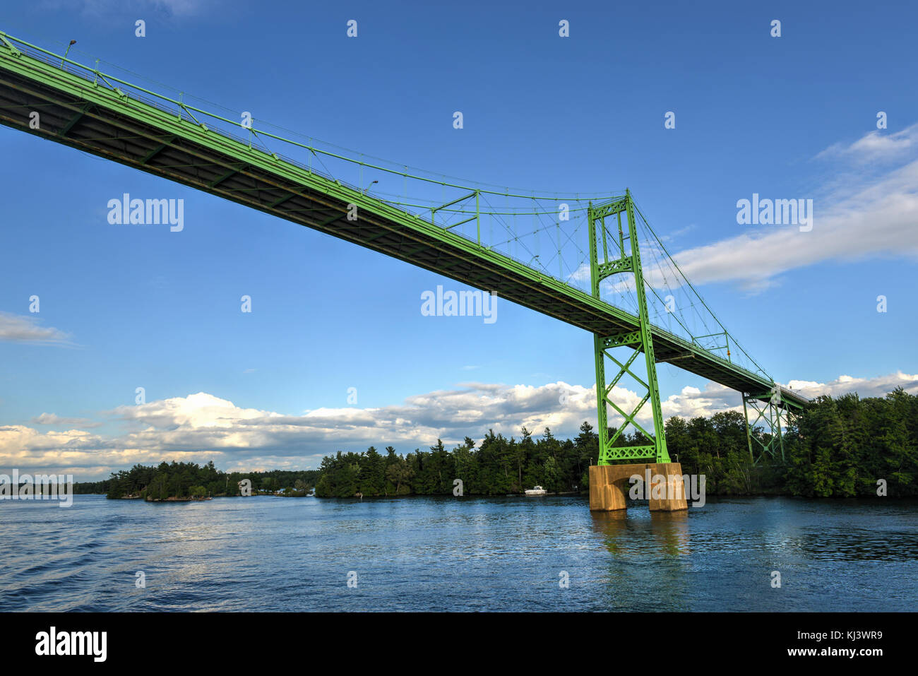 The Thousand Islands Bridge. An international bridge system constructed ...
