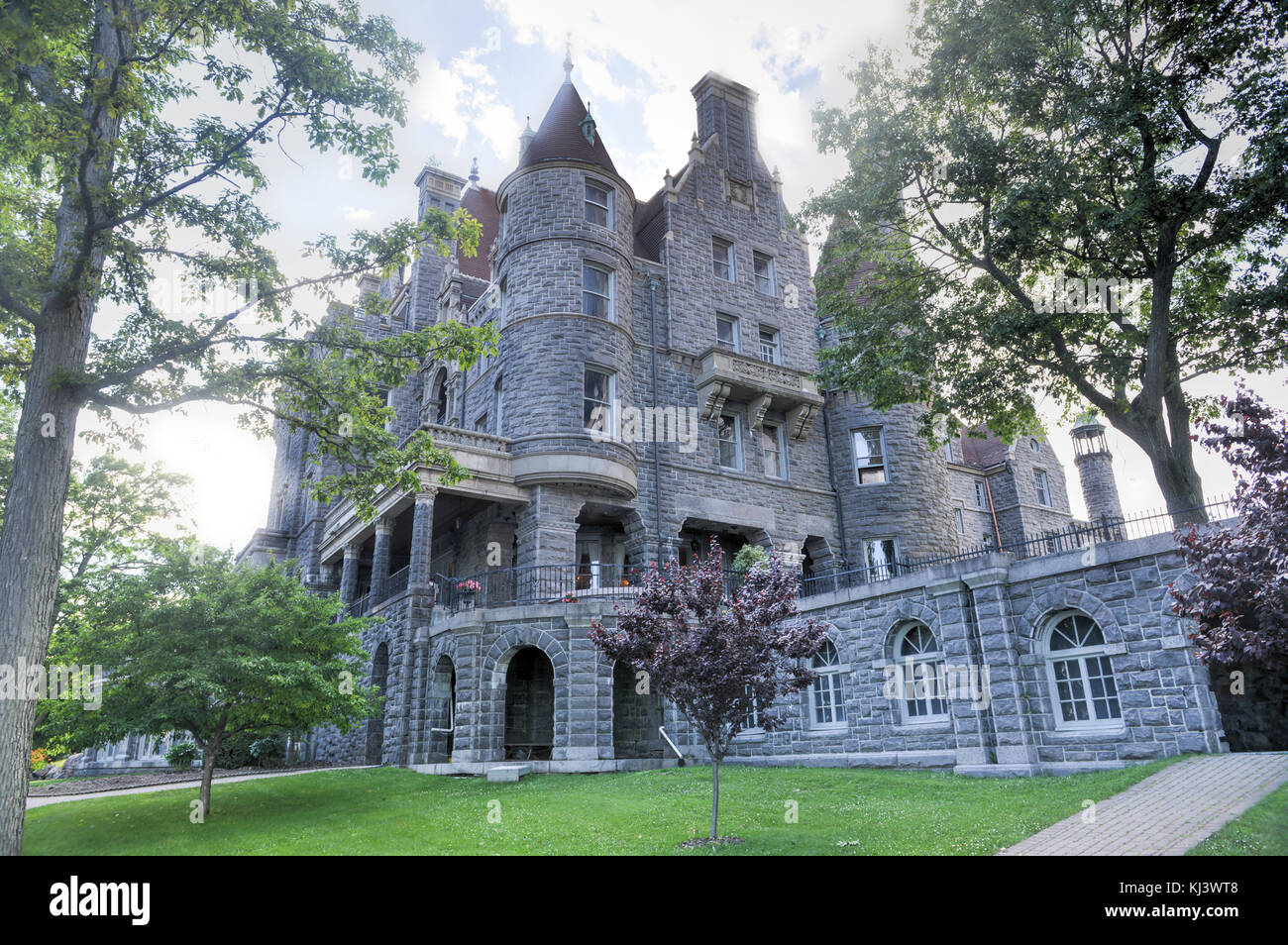 Boldt Castle located on Heart Island in the Thousand Islands on the St ...
