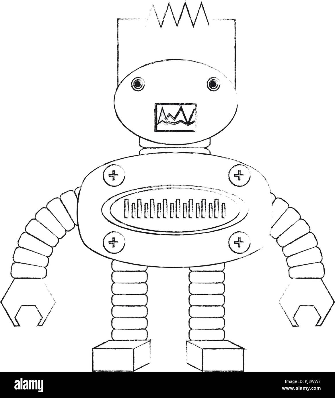 cartoon robot icon Stock Vector Image & Art - Alamy