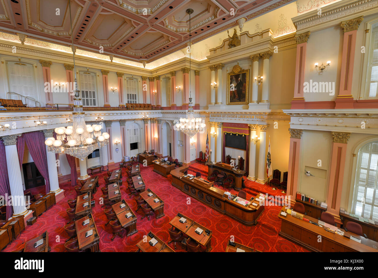 Empty Senate Chamber