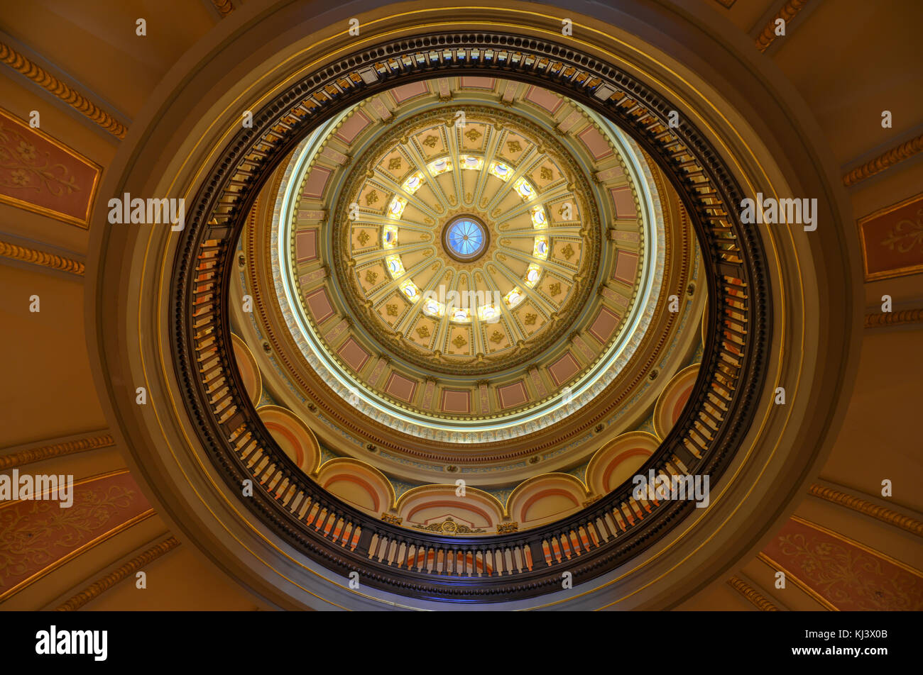 Rotunda of the capitol building in Sacramento, California Stock Photo ...