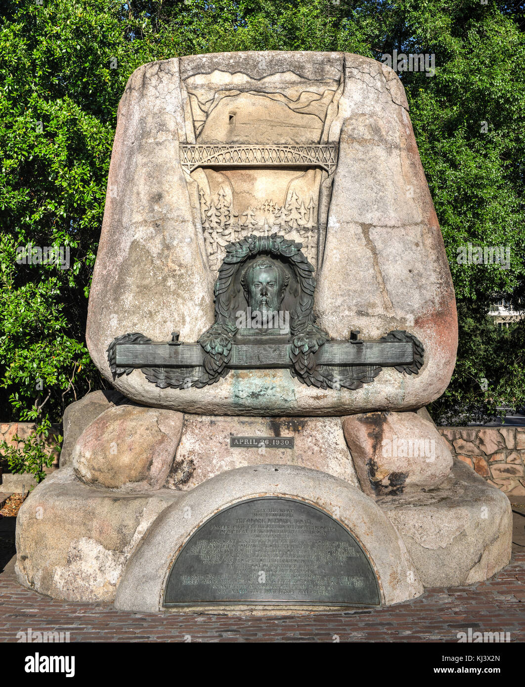 Monument to Theodore Dehone Judah, first Chief Engineer of the Central ...
