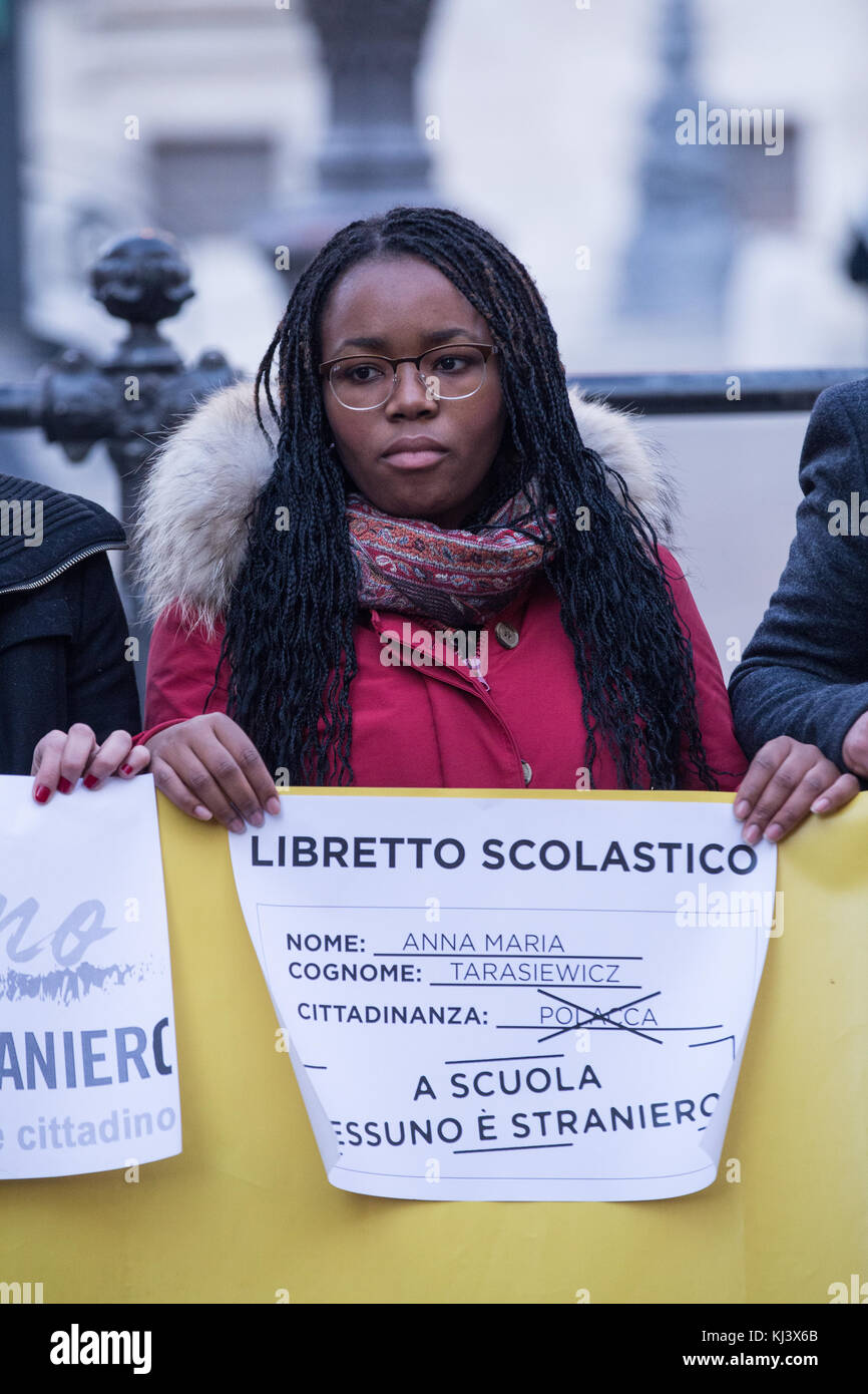 Roma, Italy. 20th Nov, 2017. For the International Day of United ...