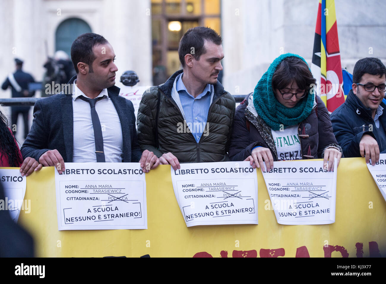 Roma, Italy. 20th Nov, 2017. For the International Day of United ...