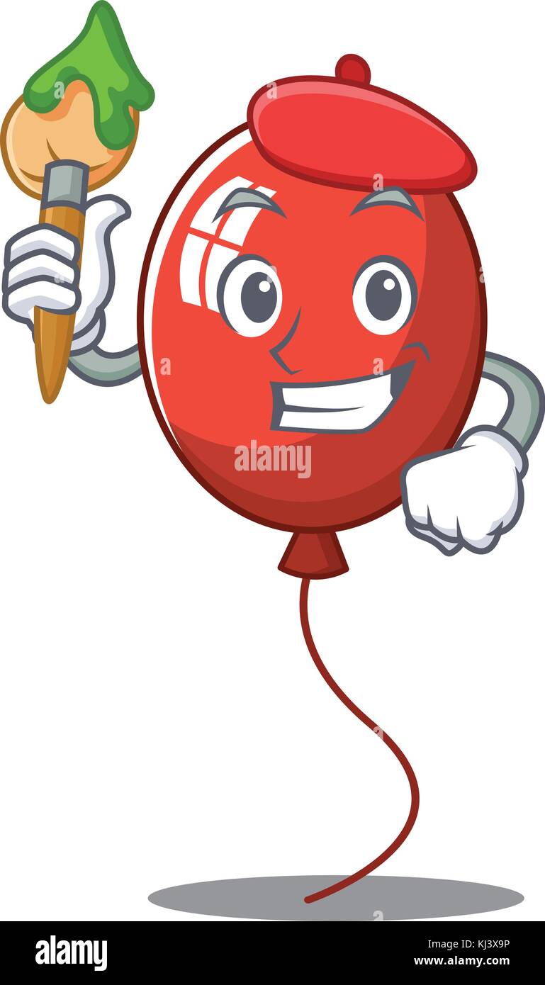 Artist balloon character cartoon style Stock Vector Image & Art - Alamy