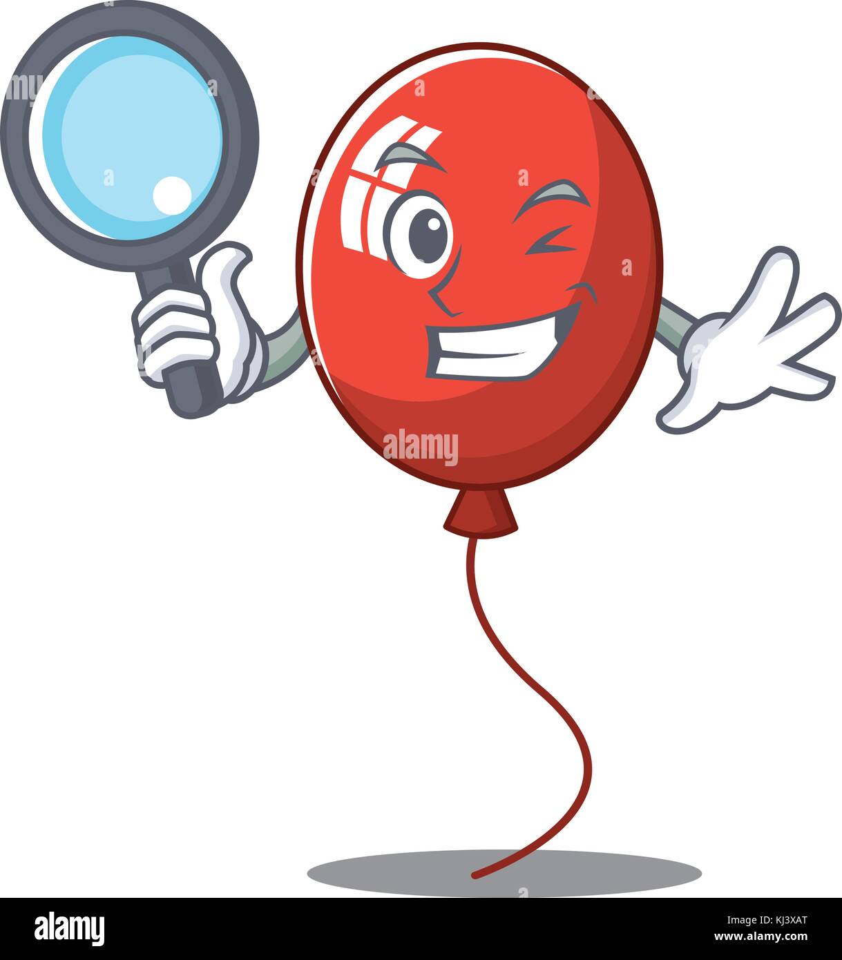 Detective balloon character cartoon style Stock Vector Image & Art - Alamy