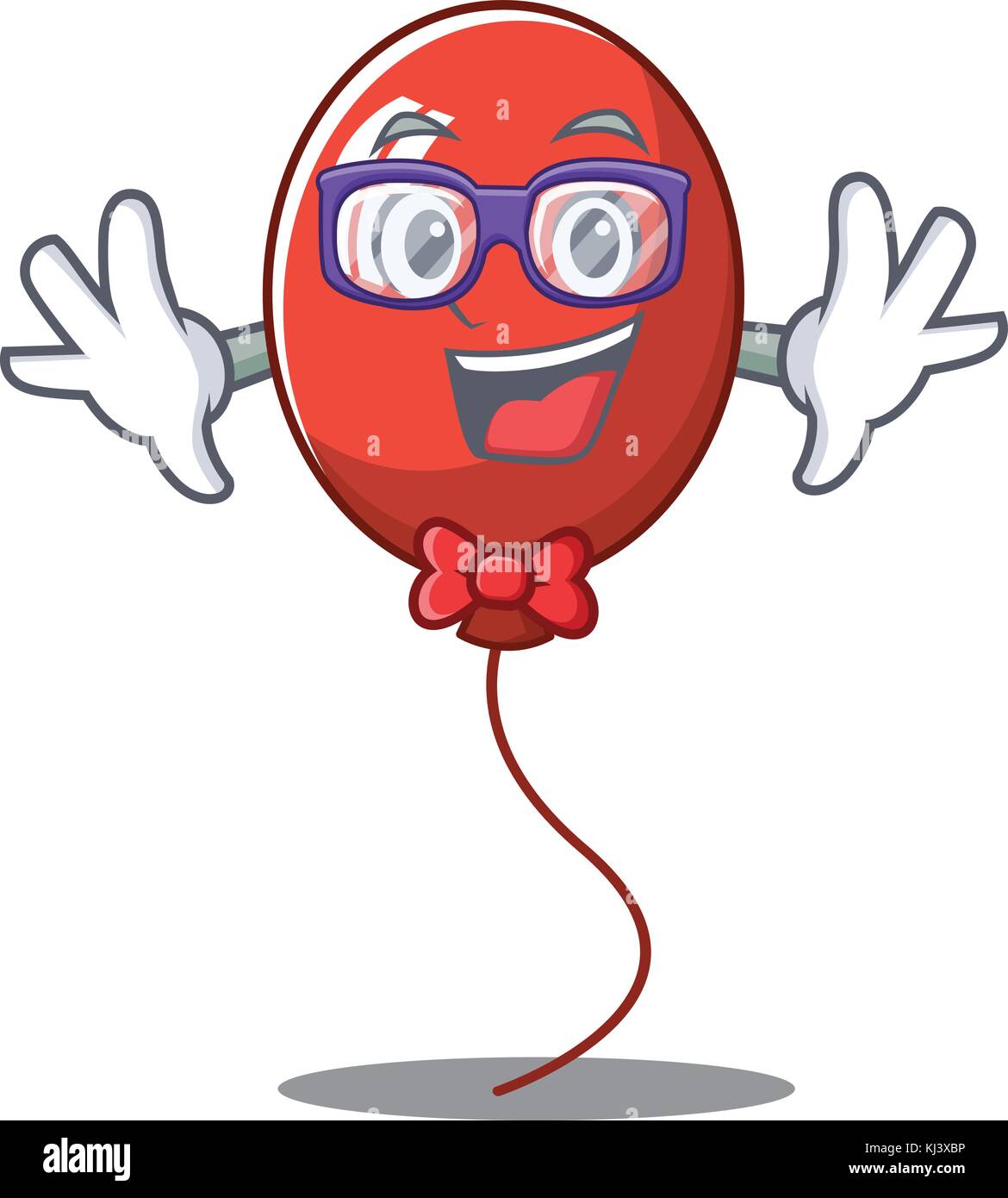 Geek balloon character cartoon style Stock Vector Image & Art - Alamy