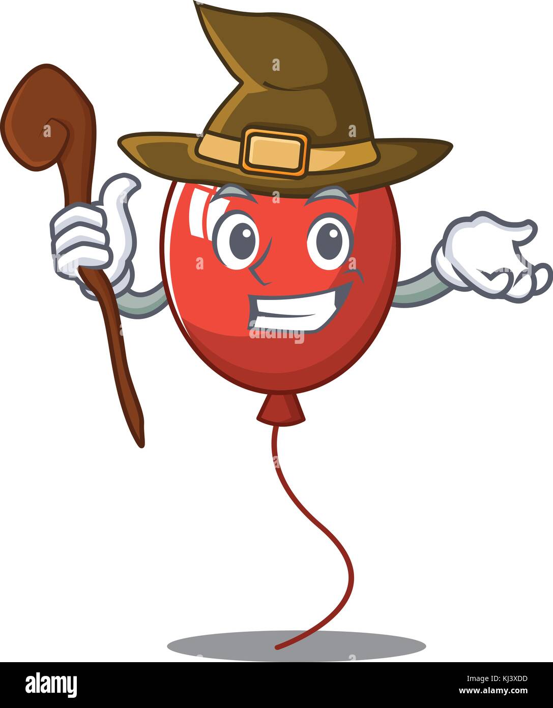 Witch balloon character cartoon style Stock Vector Image & Art - Alamy