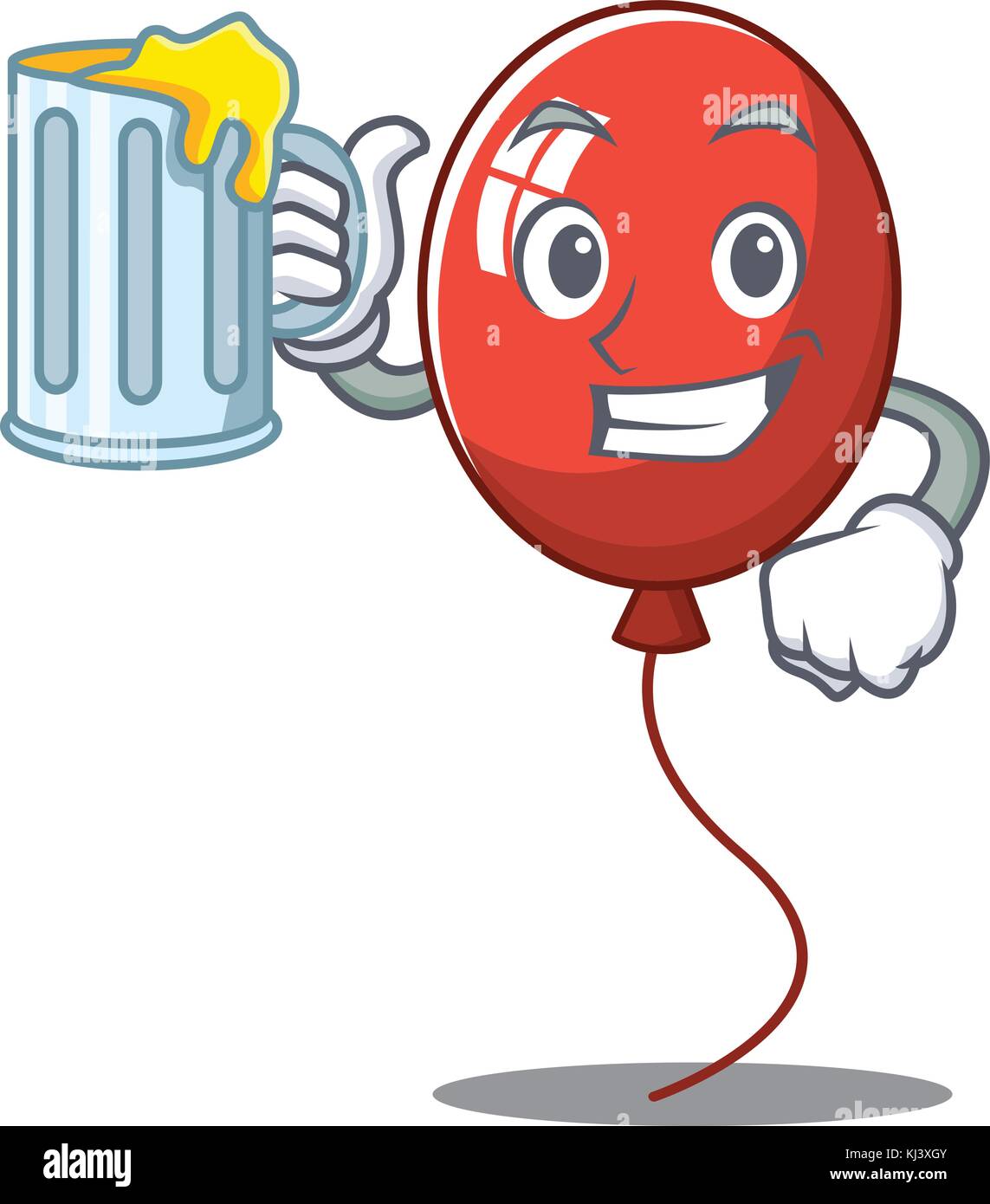 With juice balloon character cartoon style Stock Vector Image & Art - Alamy