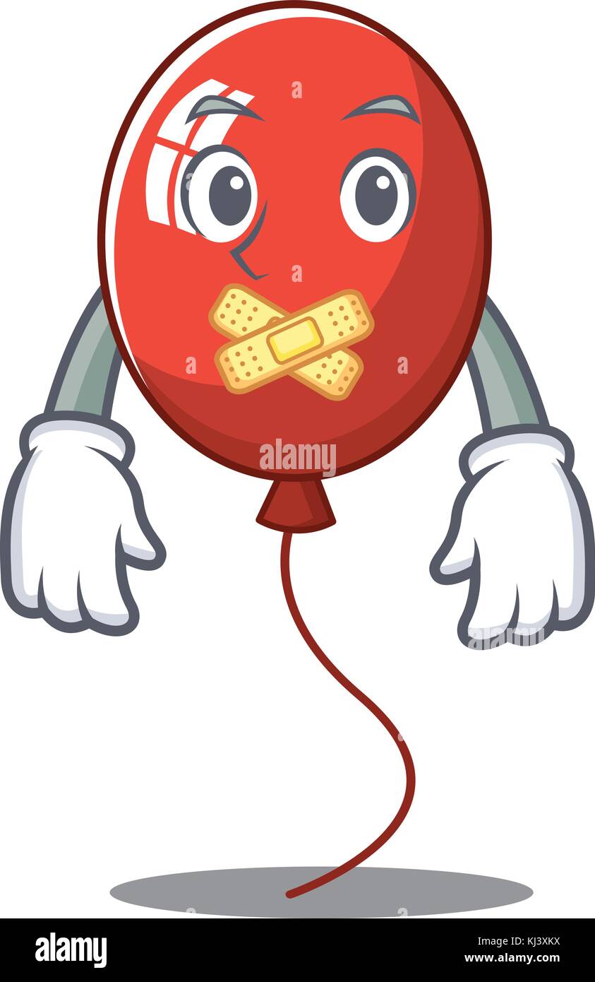 Silent balloon character cartoon style Stock Vector Image & Art - Alamy