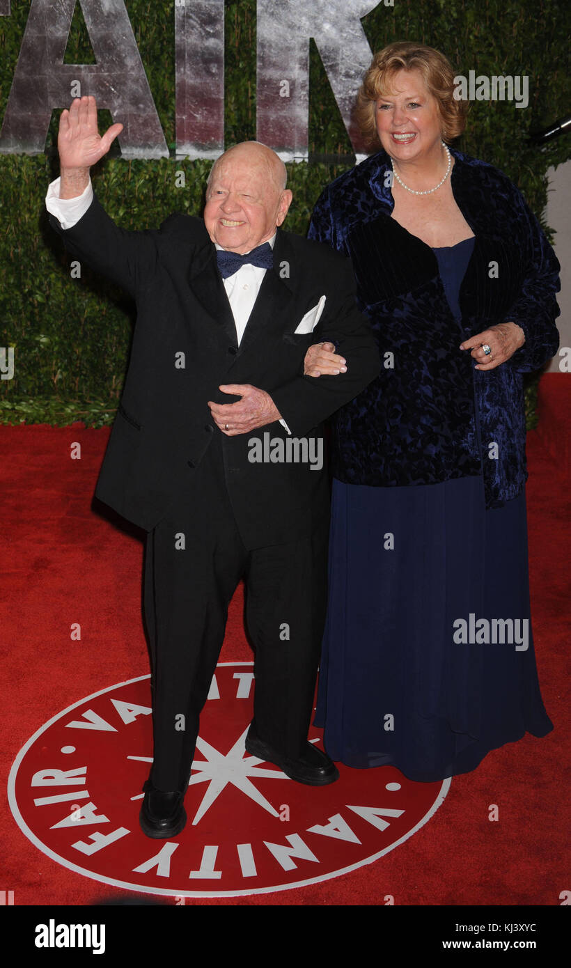 WEST HOLLYWOOD, CA - MARCH 07: Mickey Rooney Jan Rooney arrives at the ...