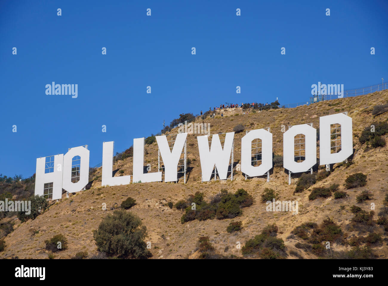Los Angeles, NOV 11: The famous hollywood sign on NOV 11, 2017 at Los ...