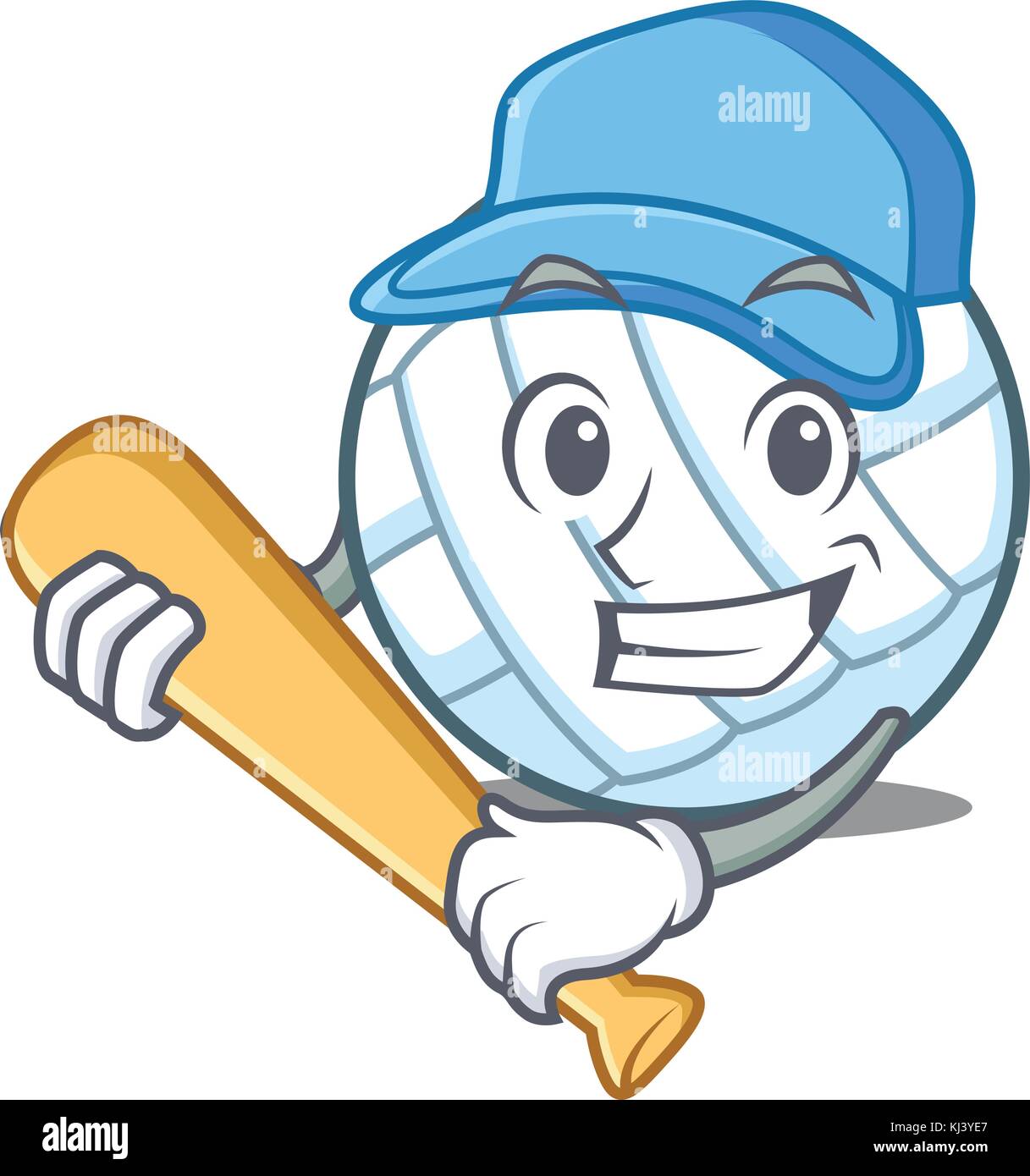 Volleyball ball face cartoon vector hi-res stock photography and images ...