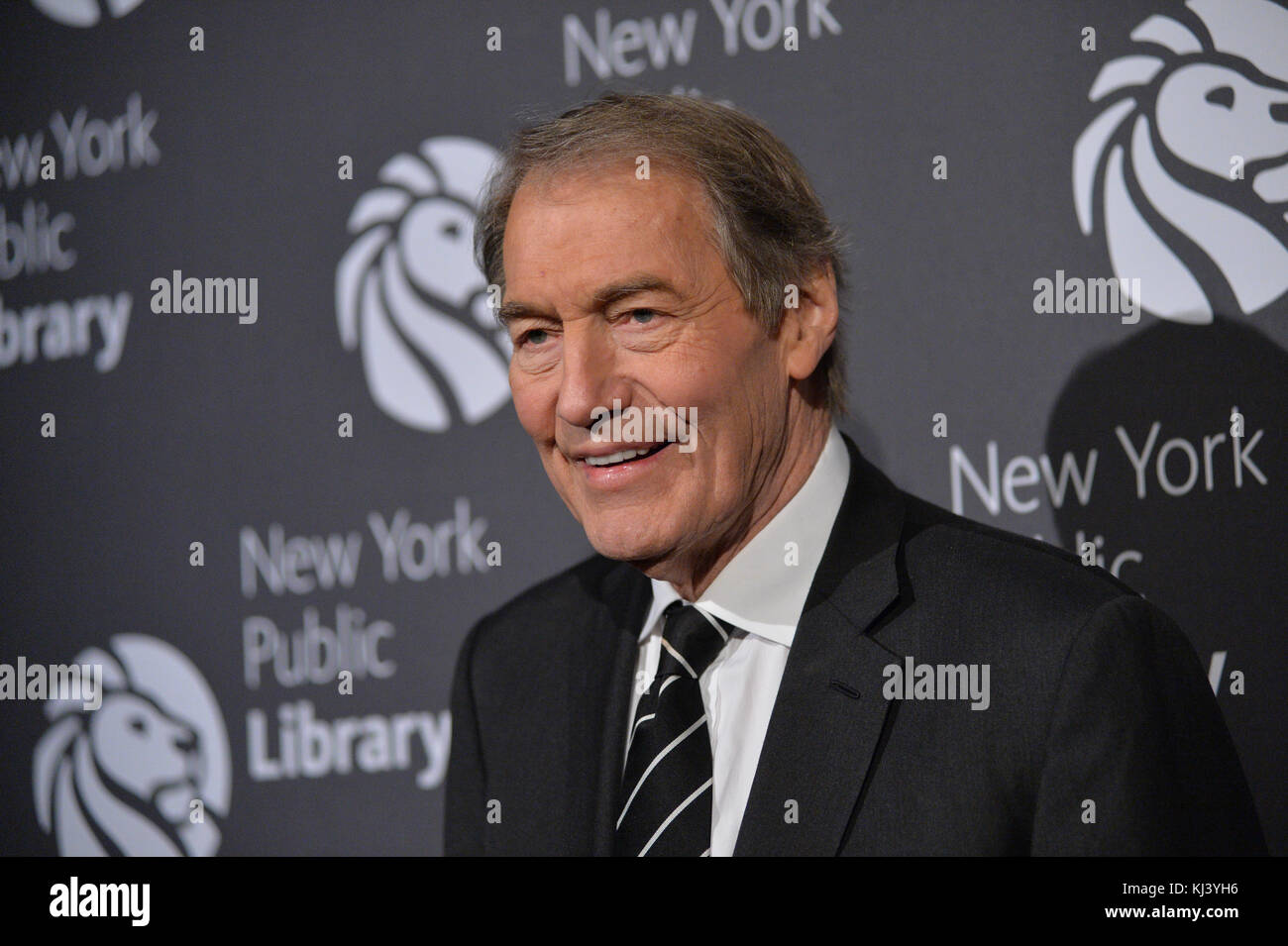 TV Journalist Charlie Rose attends the 2016 Library Lions Gala at New ...