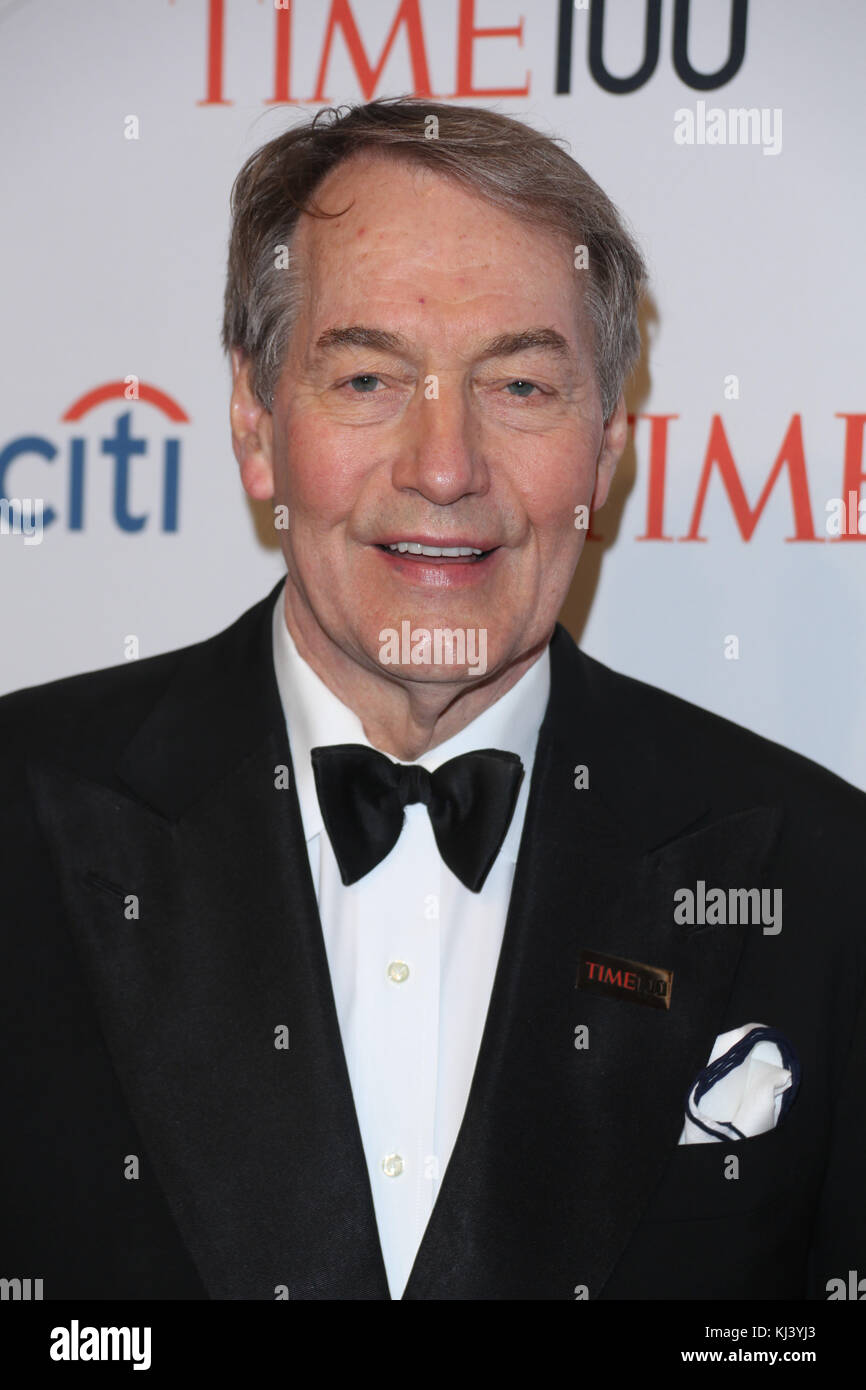 Charlie Rose attends the TIME 100 Gala, TIME's 100 most influential ...