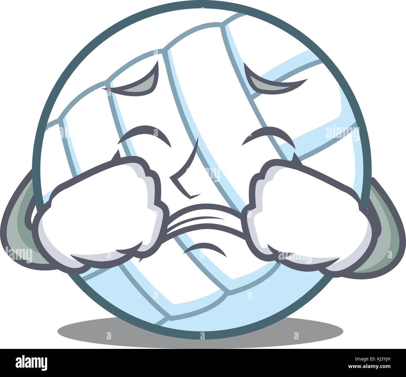 Crying volley ball character cartoon Stock Vector Image & Art - Alamy