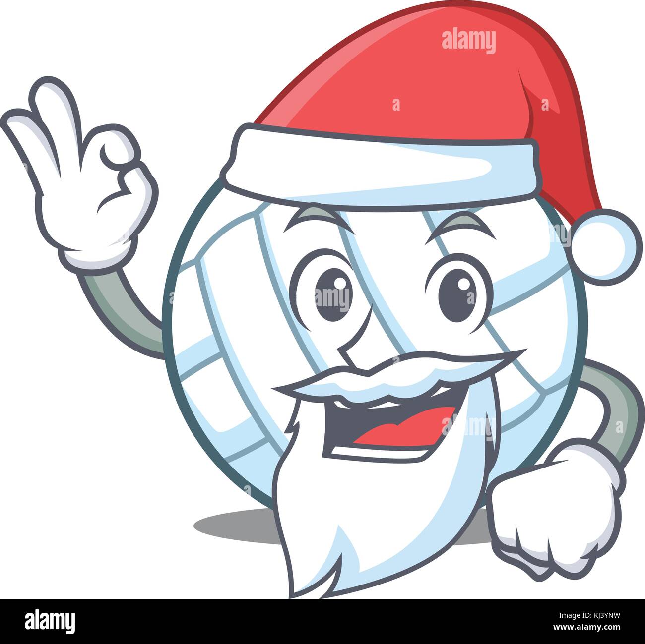 Santa volley ball character cartoon Stock Vector Image & Art - Alamy