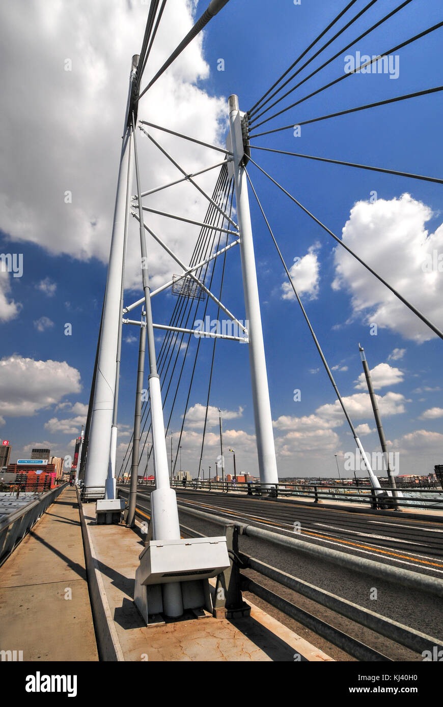 Johannesburg, South Africa - March 26, 2012: Nelson Mandela Bridge. The ...