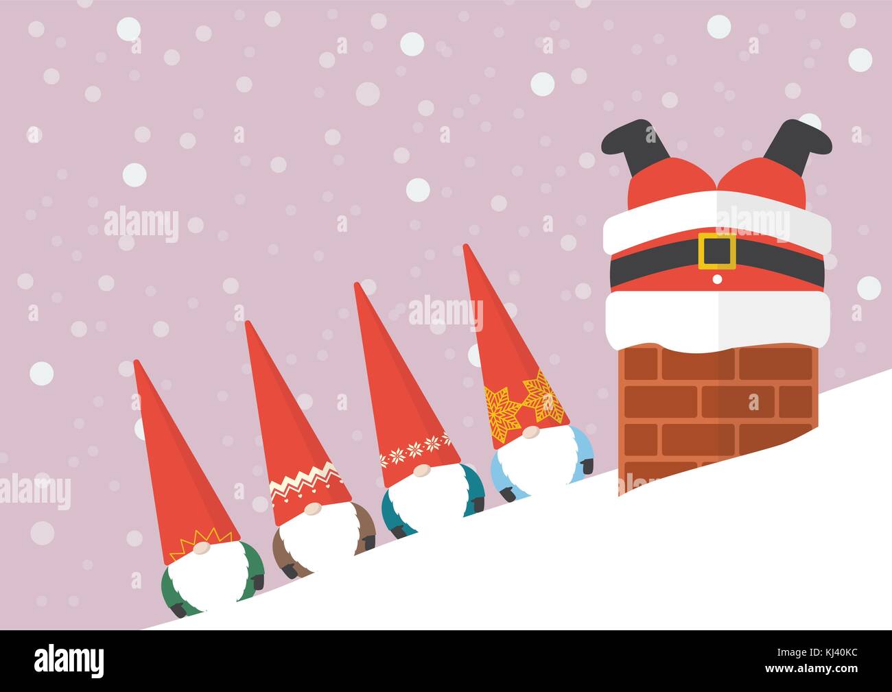 Santa claus stuck in chimney hi-res stock photography and images - Alamy