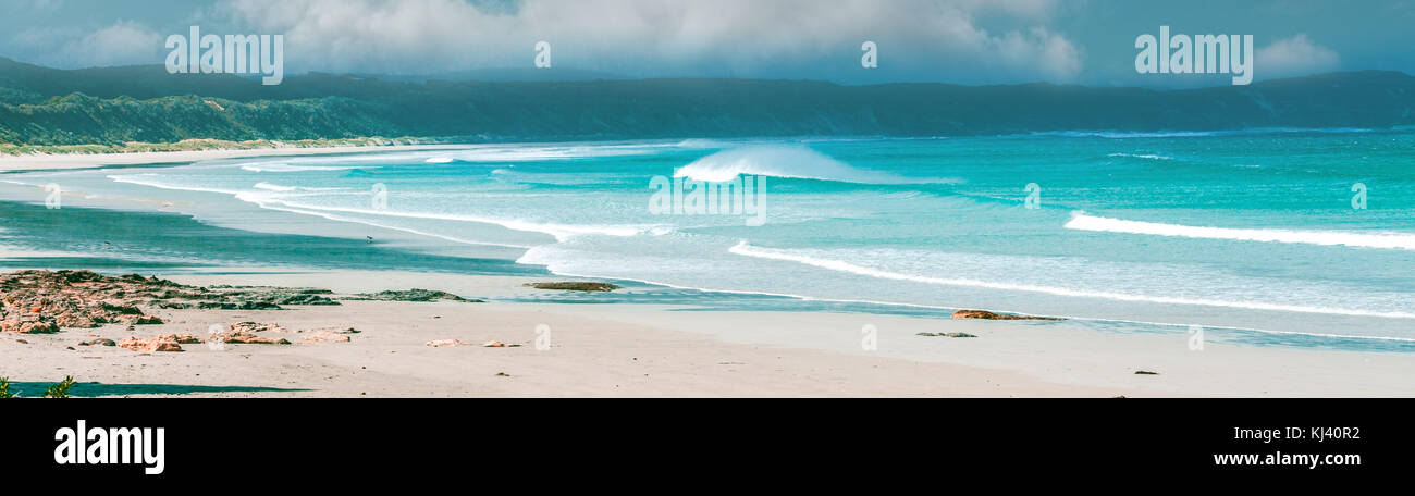 Beautiful ocean beach panorama at Cape Bridgewater, Victoria, Australia ...