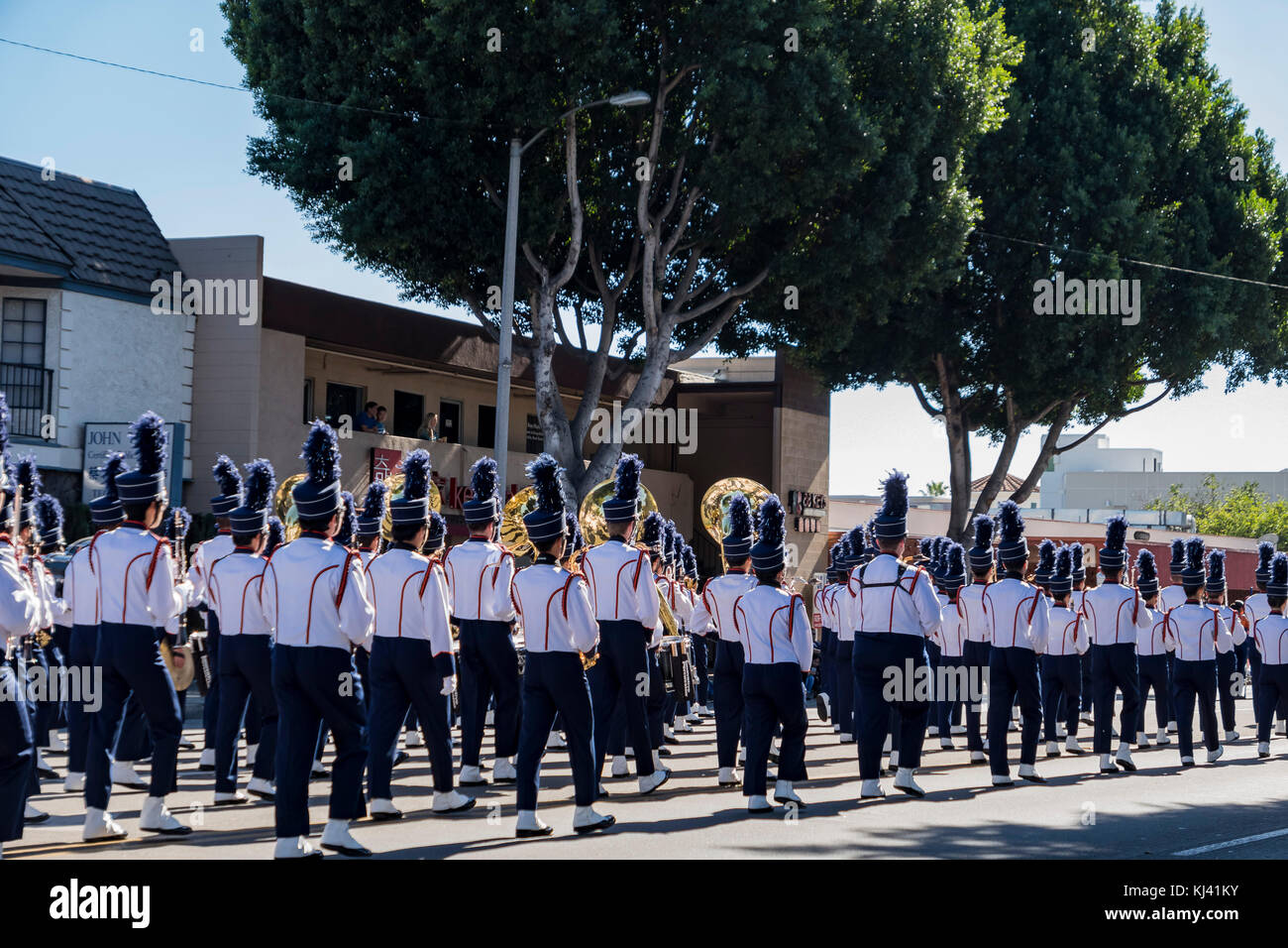 Arcadia, NOV 19: The famous Arcadia Festival of Bands parade on NOV 19 ...