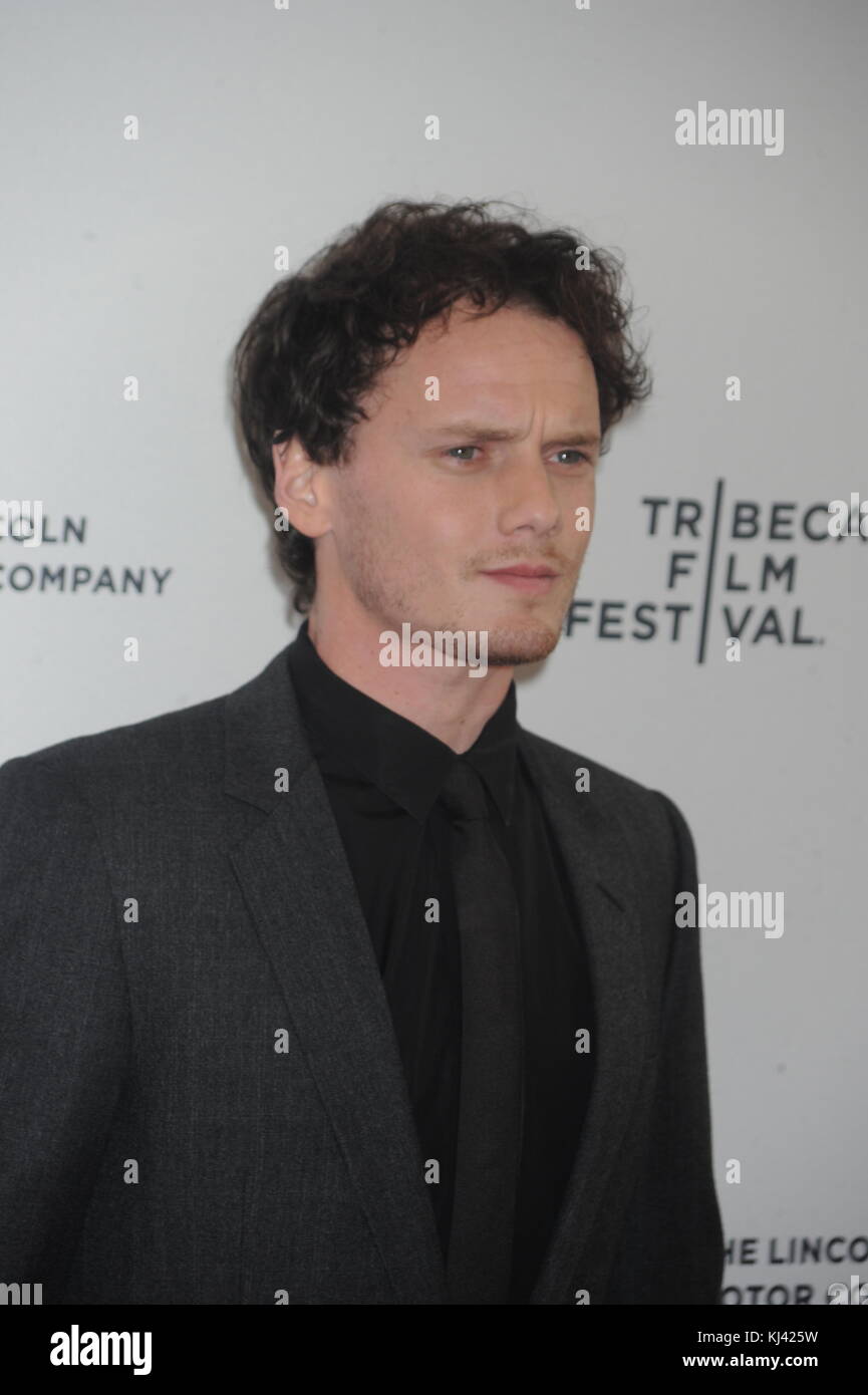 NEW YORK, NY - APRIL 19: Victor Levin Anton Yelchin Berenice Marlohe ...