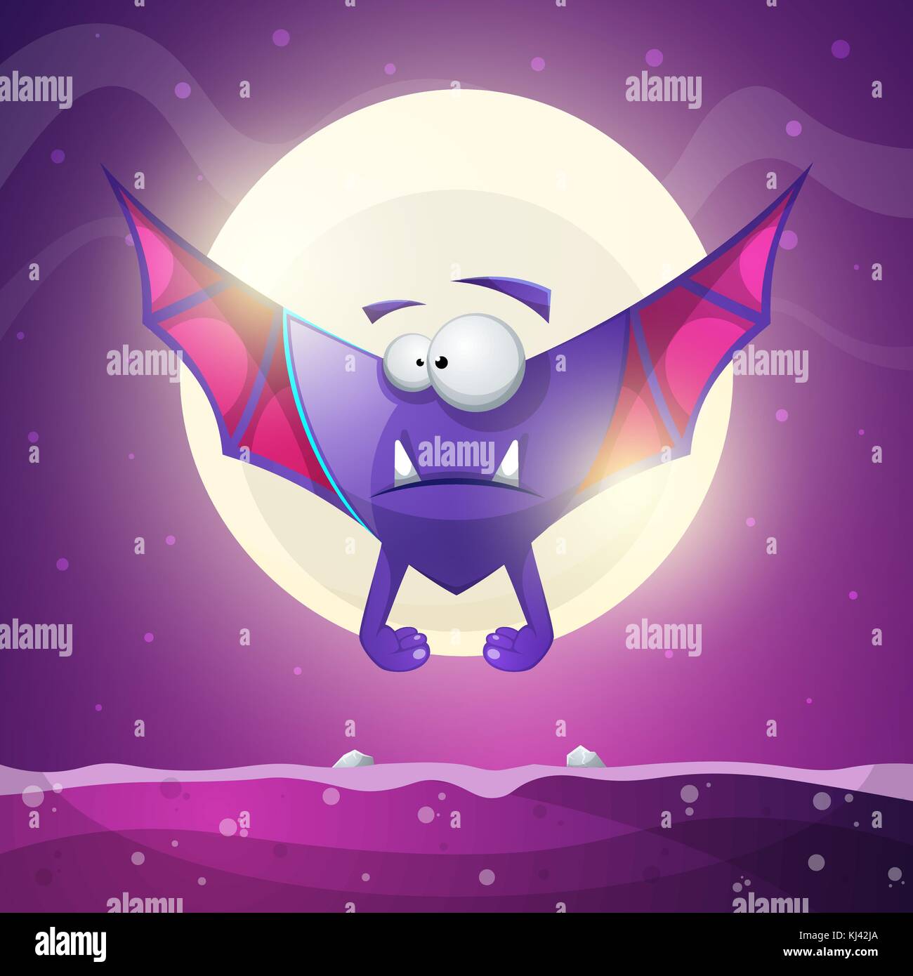 Bat, vampire - cartoon horror characters Stock Vector Image & Art - Alamy