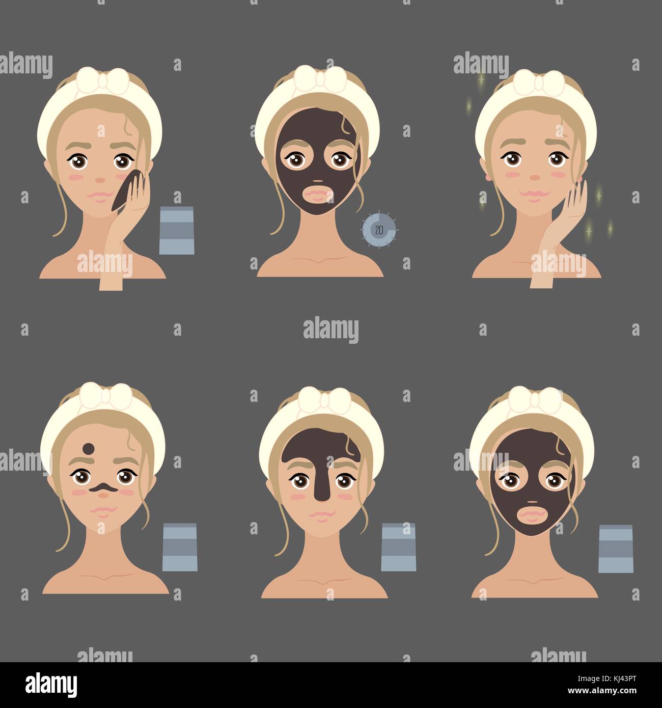 Girl steps Stock Vector Images - Alamy