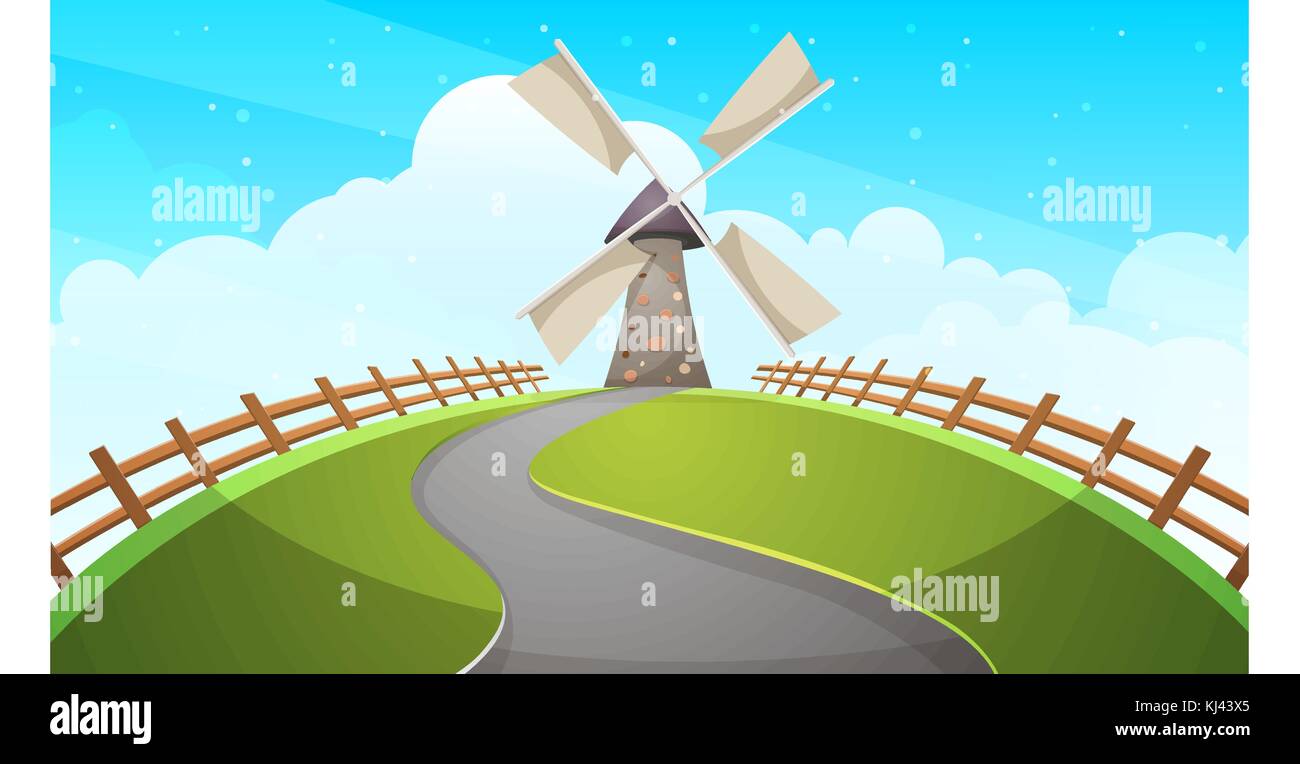 Farm village cartoon hi-res stock photography and images - Alamy