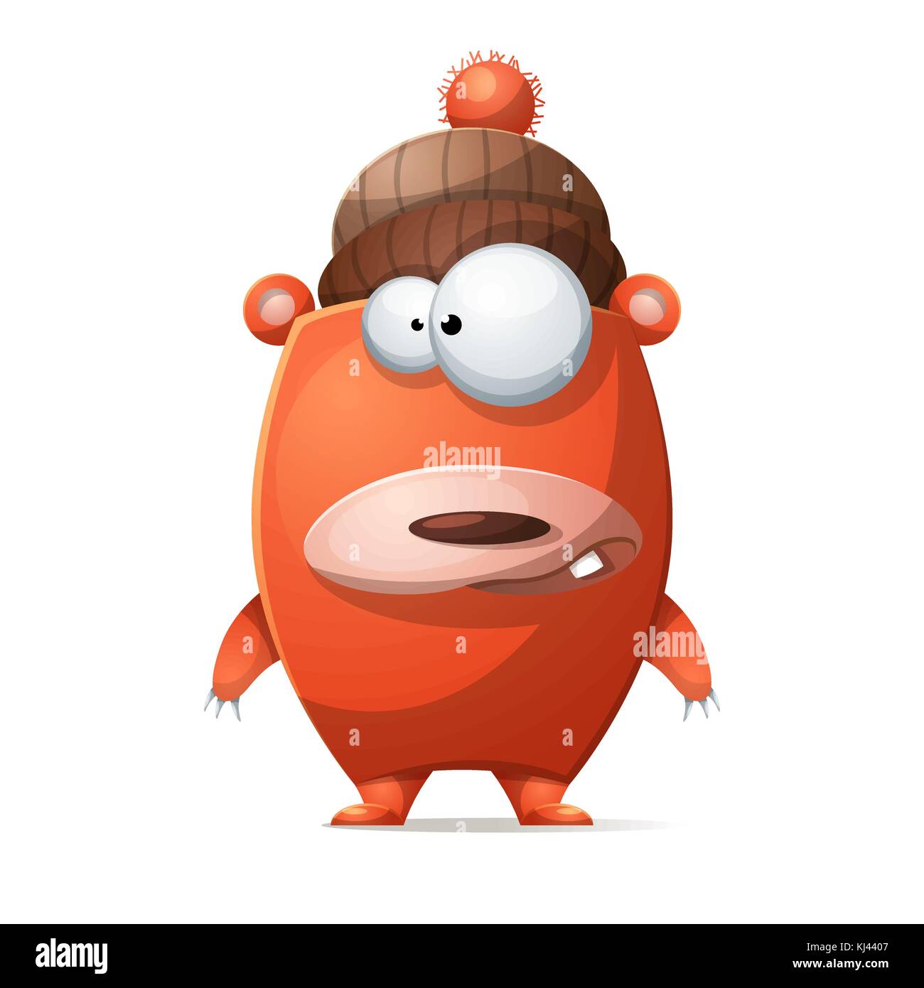 Bear cartoon hat design hi-res stock photography and images - Alamy