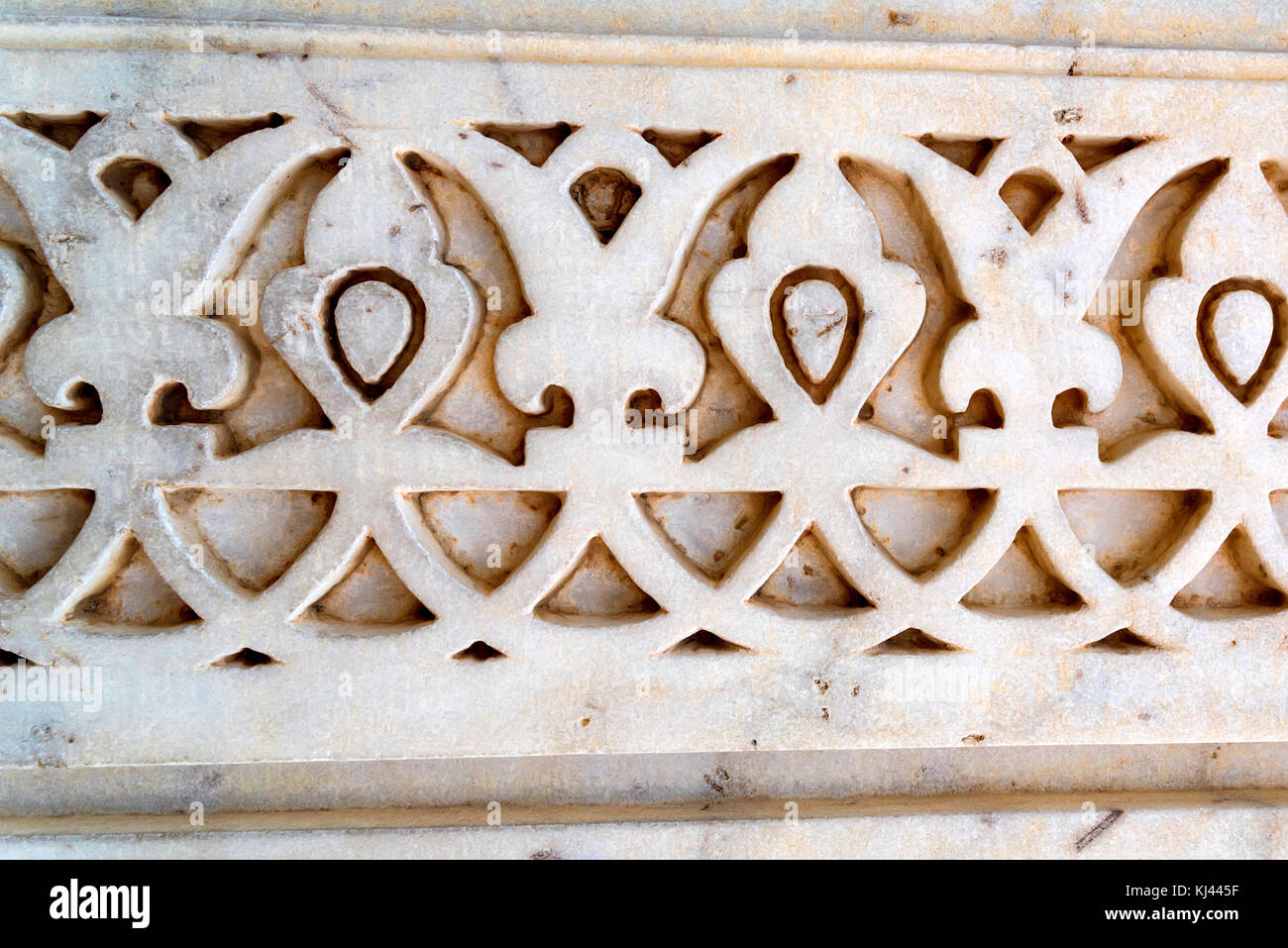 Indian wall pattern carved in stone Stock Photo - Alamy