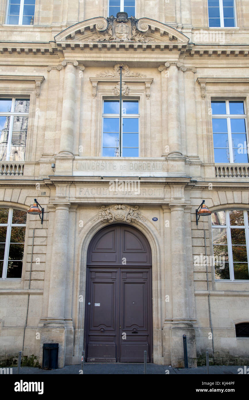 Law Faculty, Bordeaux University, France Stock Photo - Alamy