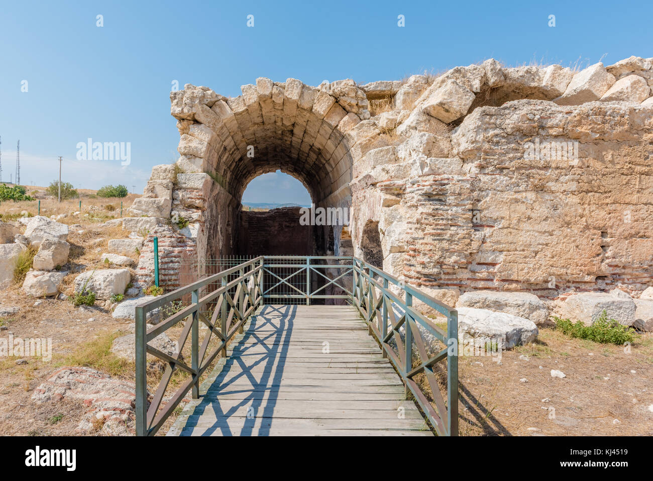 Exterior view of Cistern used for storing water at Aya Tekla ...