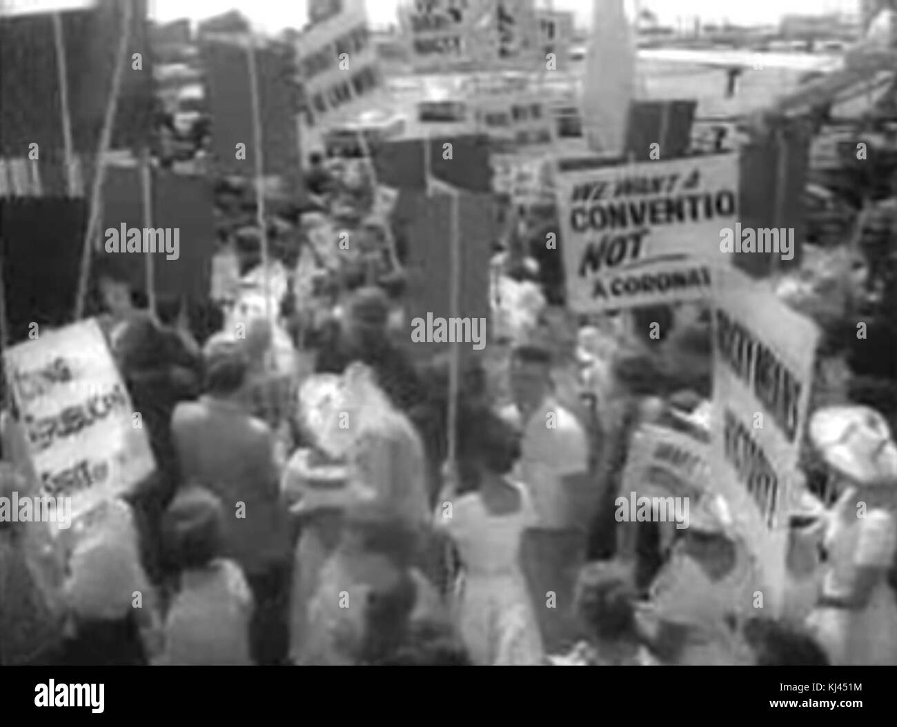 Rockefeller supporters at the 1960 RNC 5 Stock Photo - Alamy