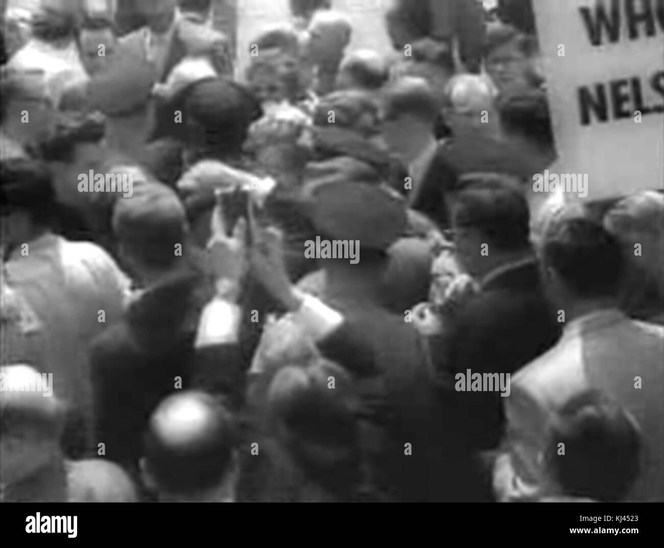 Nelson Rockefeller greeted upon arrival in Chicago for 1960 RNC 2 Stock ...