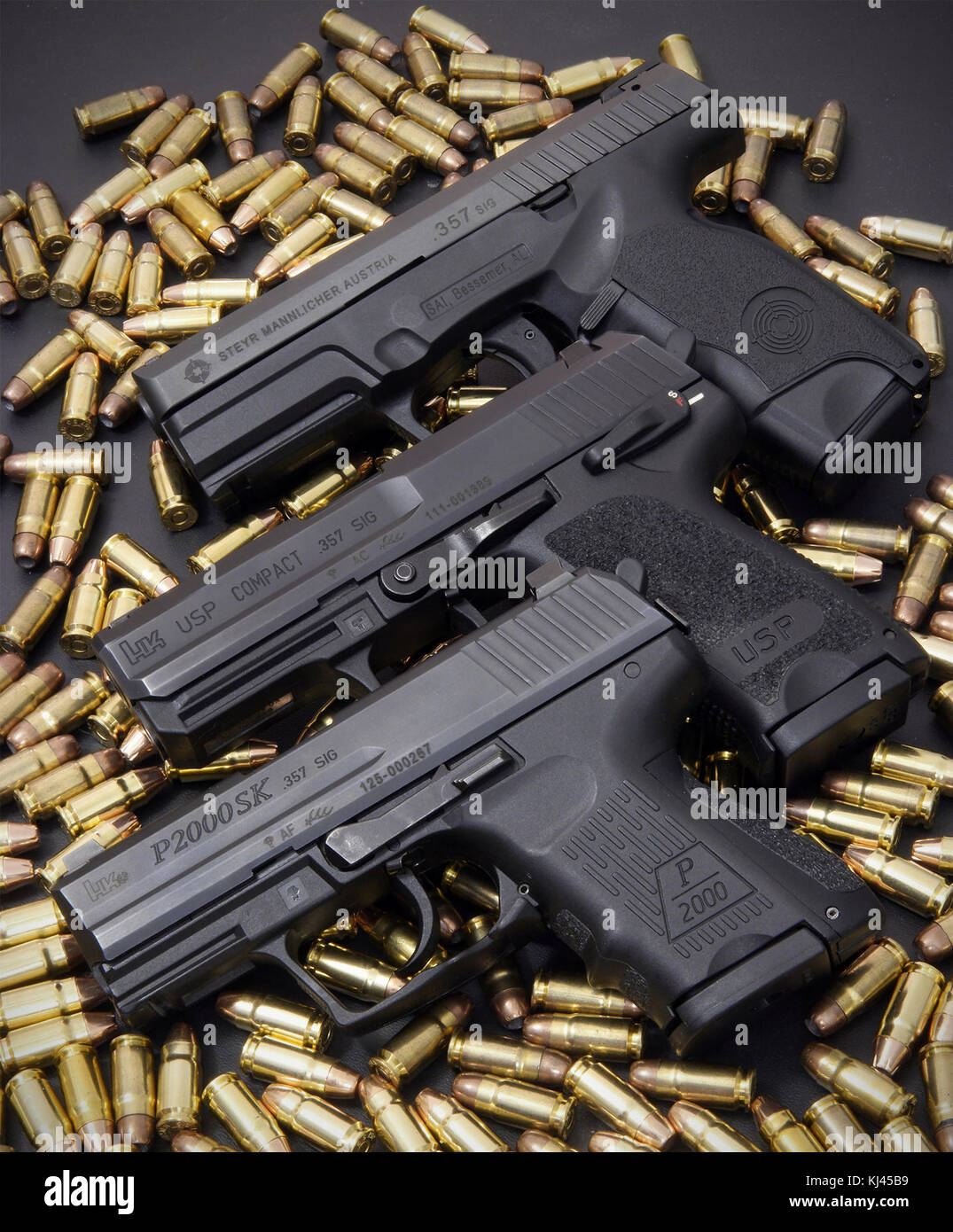 Steyr SA1,S-A1, HK USP Compact, HK P2000SK (25625296866 Stock Photo - Alamy
